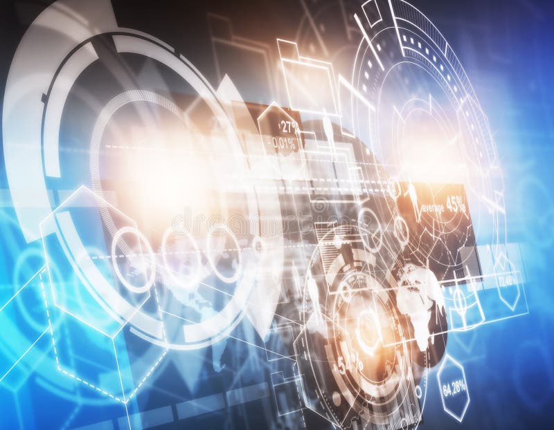 Technology, Innovation, Future and Interface Concept Stock Illustration ...