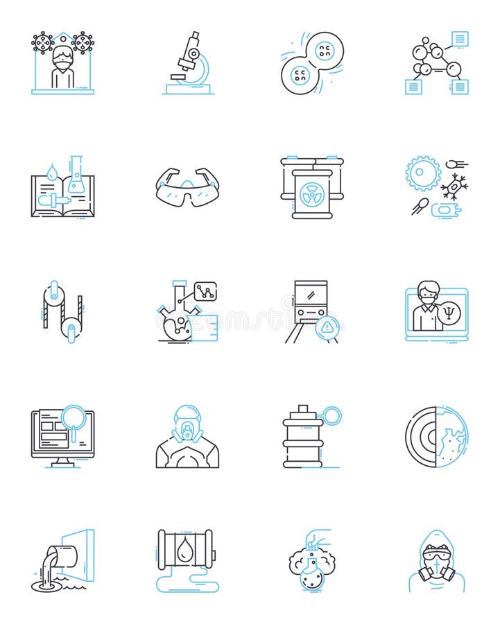 Technology Innovation Linear Icons Set. Disruption, Advancement ...