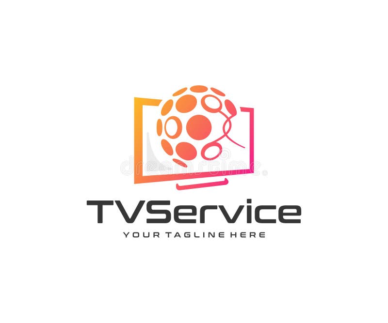 Technology And Innovation Logo Design. Television Technology Vector ...