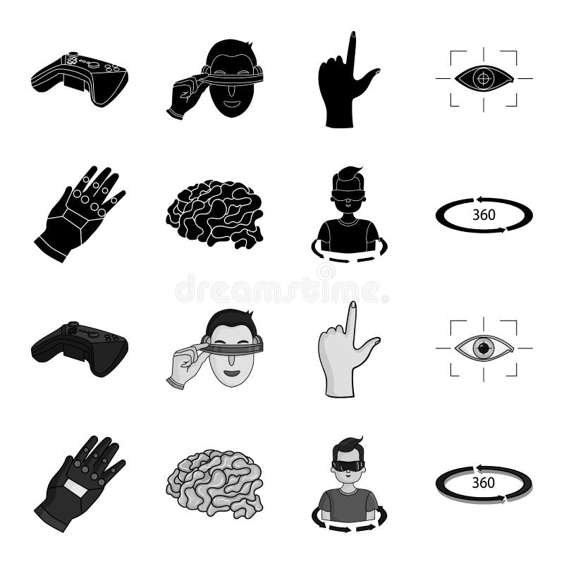 Technology, Innovation, Man, Complemented .Virtual Reality Set ...