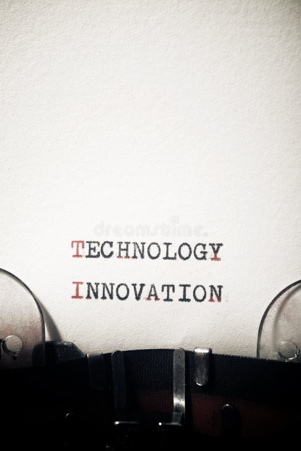 Technology Innovation Phrase Stock Image - Image of textured, solution ...