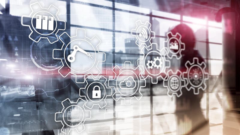 Technology Innovation and Process Automation. Smart Industry 4.0. Stock ...