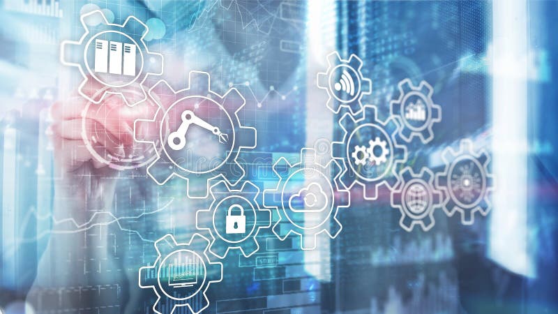 Technology Innovation and Process Automation. Smart Industry 4.0. Stock ...