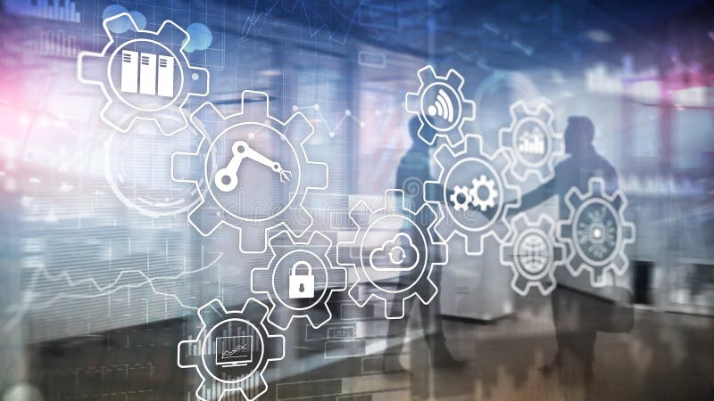 Technology Innovation and Process Automation. Smart Industry 4.0. Stock ...