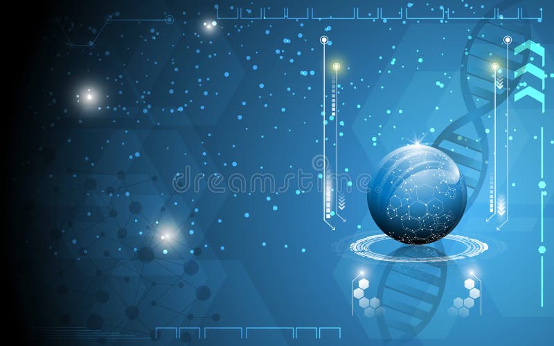 Abstract Hexagon Science and Technology Innovation Concept Background ...