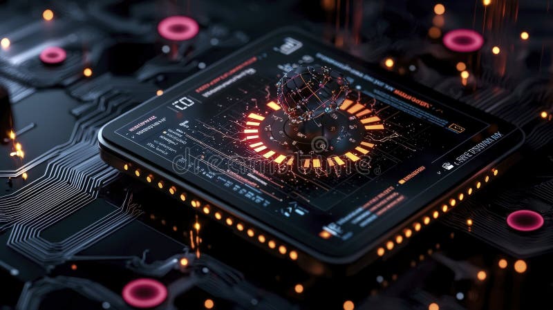 Technology Innovation Showcase Digital Space Graphic Design Futuristic ...