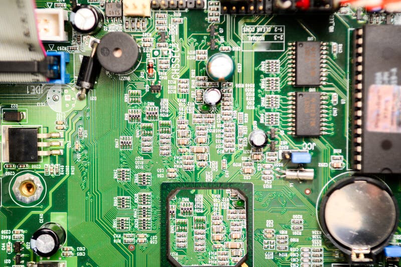 Technology Inside a Computer Stock Photo - Image of industry, network ...