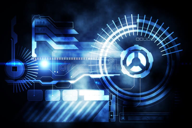 Technology interface stock illustration. Illustration of graphic - 37371434