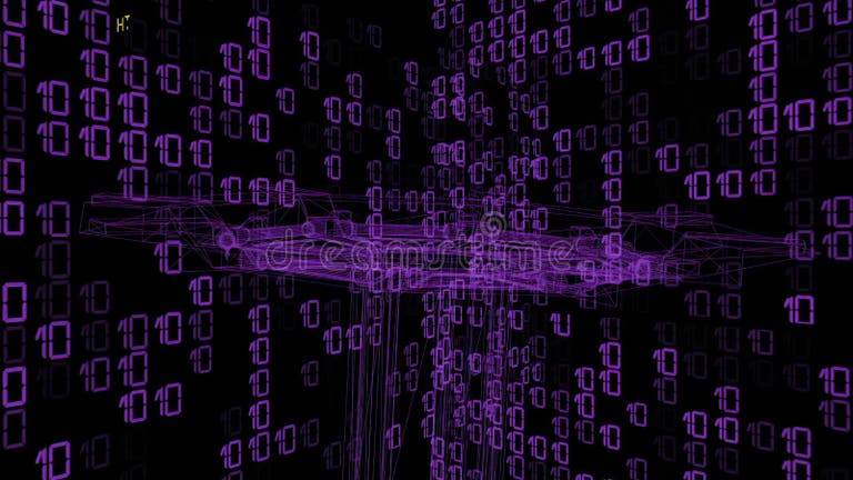 3 Rendering - Technology Interface Computer Data Digital Screen Stock ...