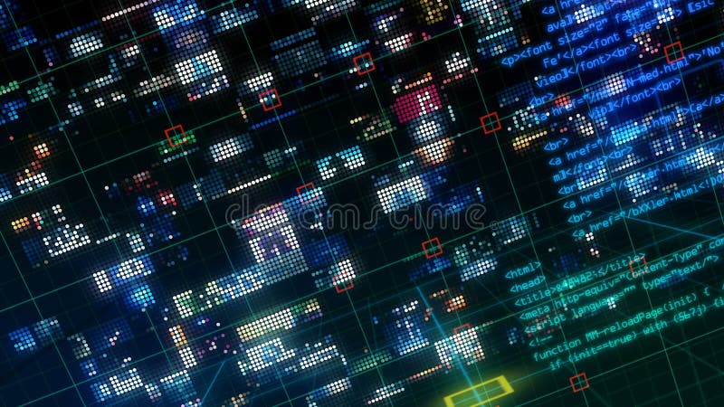 Technology Interface Computer Data Screen GUI Stock Video - Video of ...