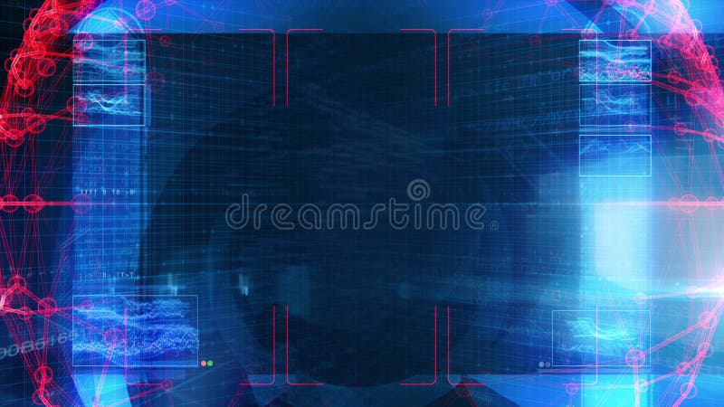 Technology Interface Computer Data Digital Screen Stock Footage - Video ...