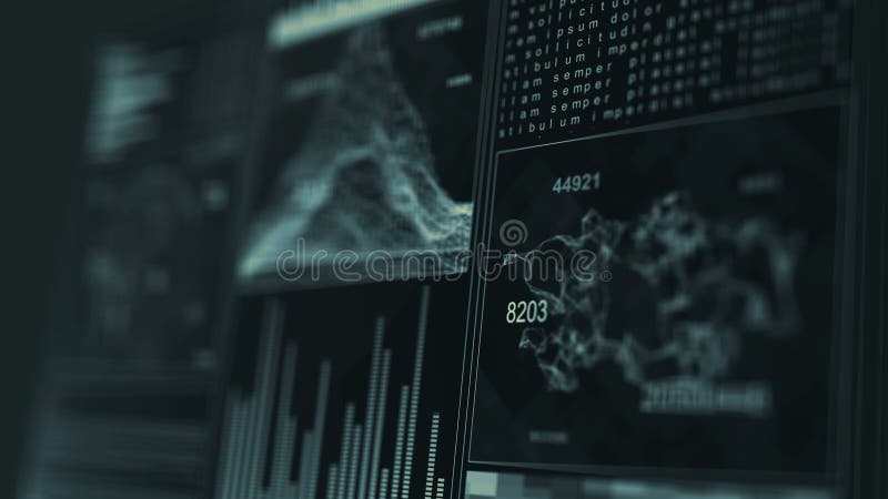 Futuristic Command Console Interface with AI System Displayed on ...