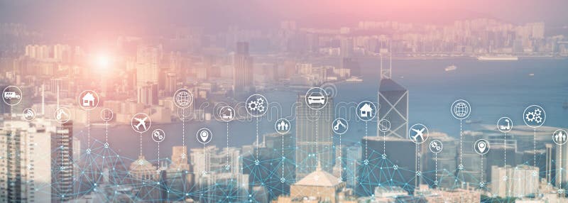 Technology Internet of Things Wireless Communication Iot Concept ...