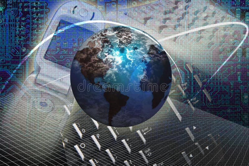 Technology internet web stock illustration. Illustration of network ...