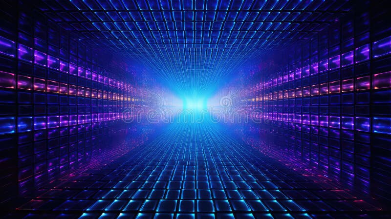 Technology Led Electronic Background Stock Illustration - Illustration ...