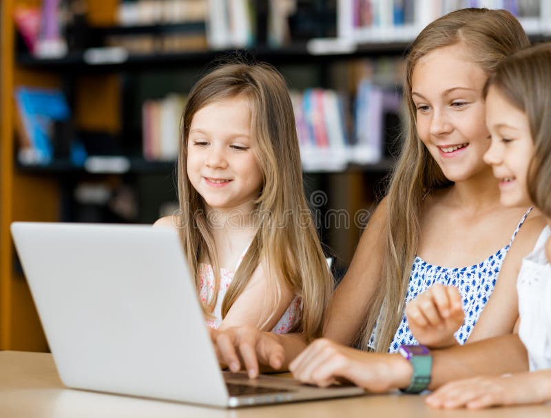 Technology in the library stock photo. Image of internet - 92658496