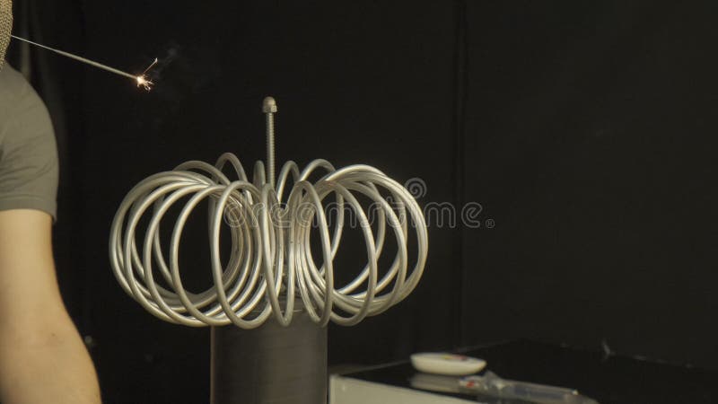 Technology of Lightnings Producing. Tesla Electricity Experiment with ...