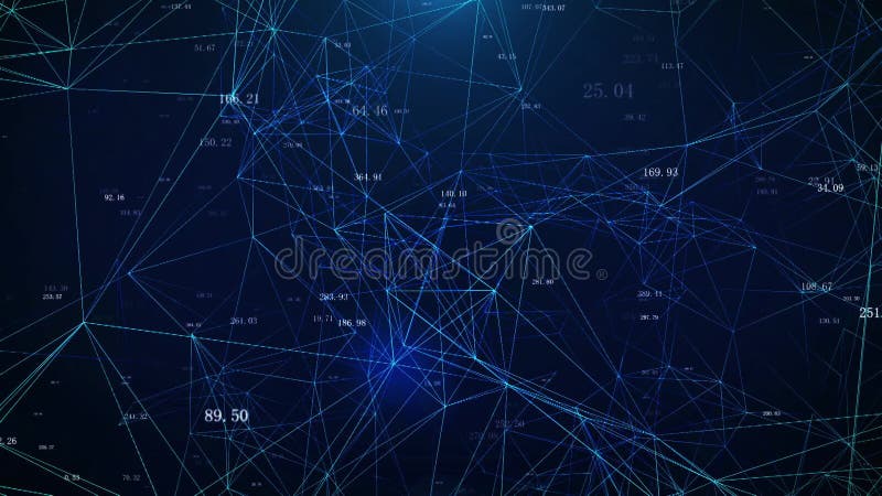 Technology Line and Node Connection Stock Footage - Video of background ...