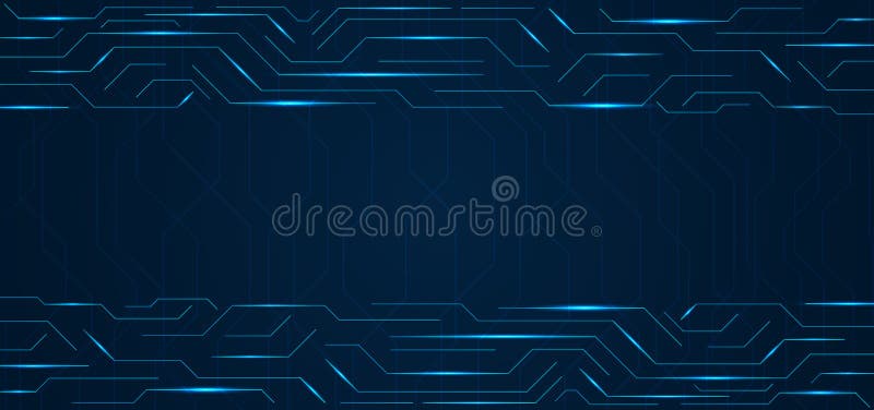 Technology Line Pattern Circuit Design Frame Style with Space for ...