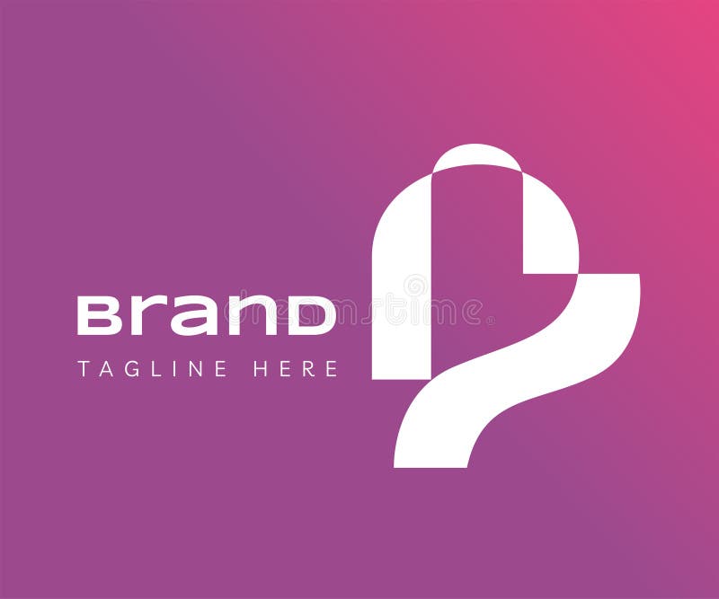 Letter B Logo Design. Initial Letter B and Road Logo. Stock Vector ...