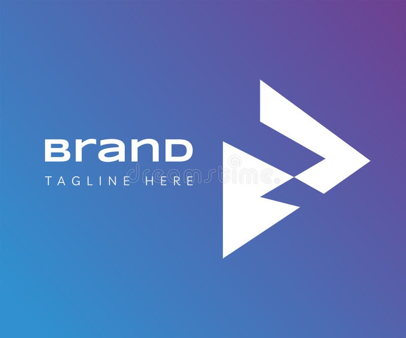 Arrow Logo Icon Design Template. Creative Logo with Play Button Icon ...