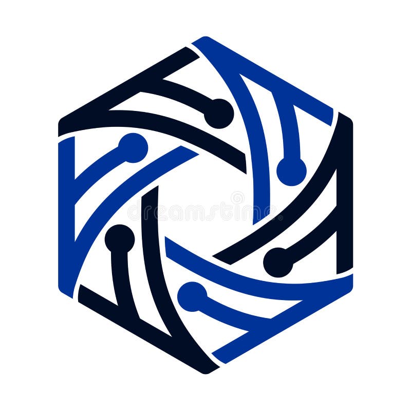 Technology Logo Abstract Template Icon Illustration Brand Identity ...