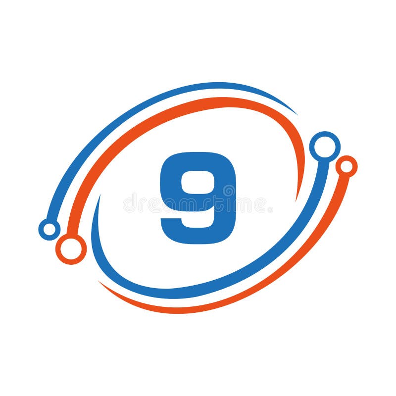 Technology Logo Design on 9 Letter Concept. Technology Network Logo ...