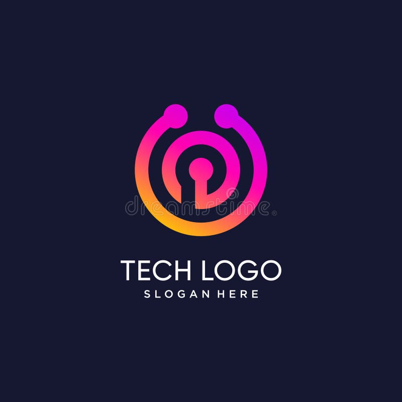 Technology Logo Design with Modern Creative Concept Idea for Business ...