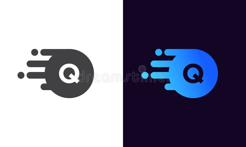 Technology Logo Design with Q Letter Minimal and Modern Concept Vector ...
