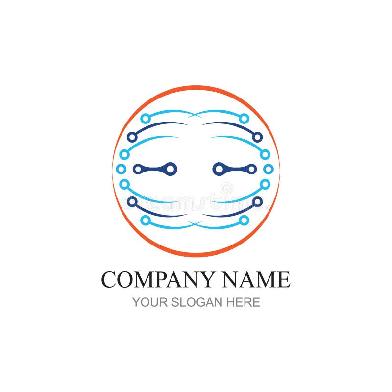 Technology Logo Design Vector Stock Vector - Illustration of chip ...
