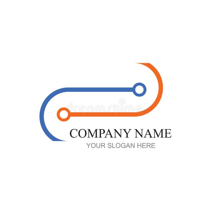 Technology Logo Design Vector Stock Vector - Illustration of space ...