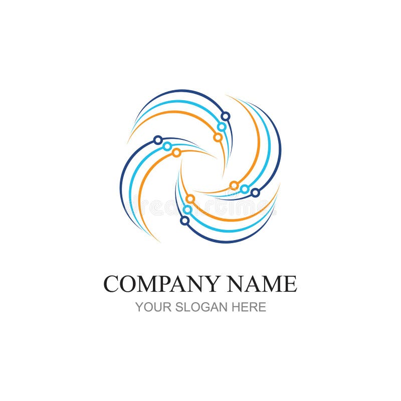 Technology Logo Design Vector Stock Vector - Illustration of sphere ...