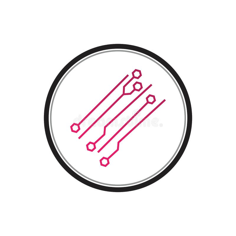 Technology Logo Design Vector Stock Vector - Illustration of circuit ...