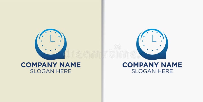 Technology Logo Design Vector Stock Vector - Illustration of clock ...