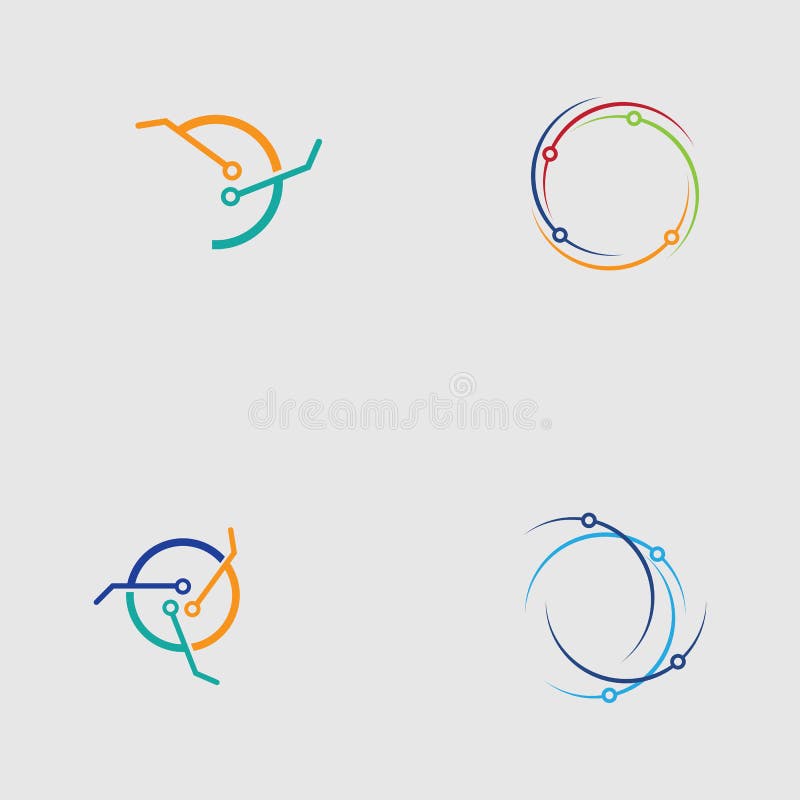 Technology Logo Design Vector Stock Vector - Illustration of corporate ...