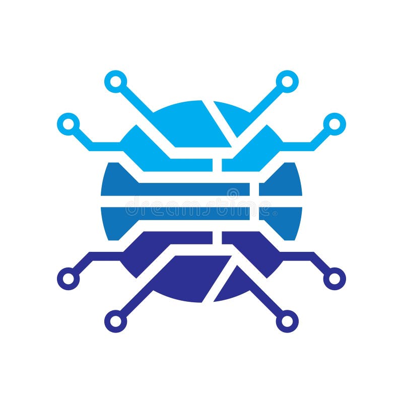 Technology Logo Images Illustration Stock Vector - Illustration of ...