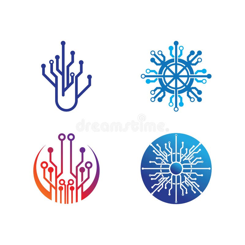 Technology Logo Images Illustration Design Stock Vector - Illustration ...