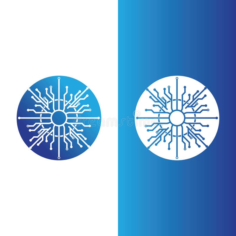 Technology Logo Images Illustration Design Stock Vector - Illustration ...