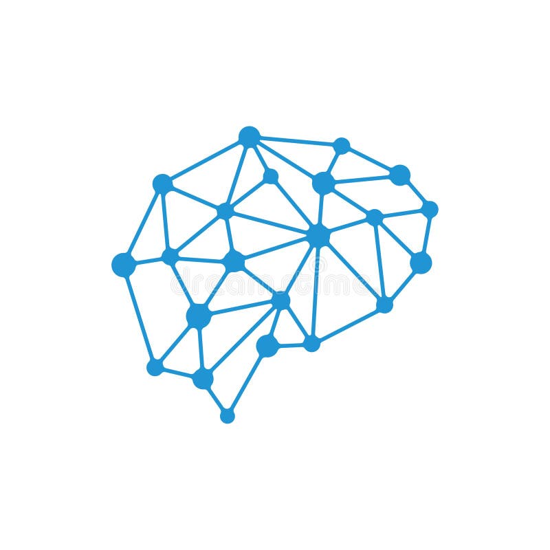 Human Brain with Intelligent Mind Logo Design Stock Illustration ...