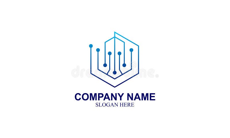 Technology Logo, Solution Technology Concept Logo Stock Vector ...