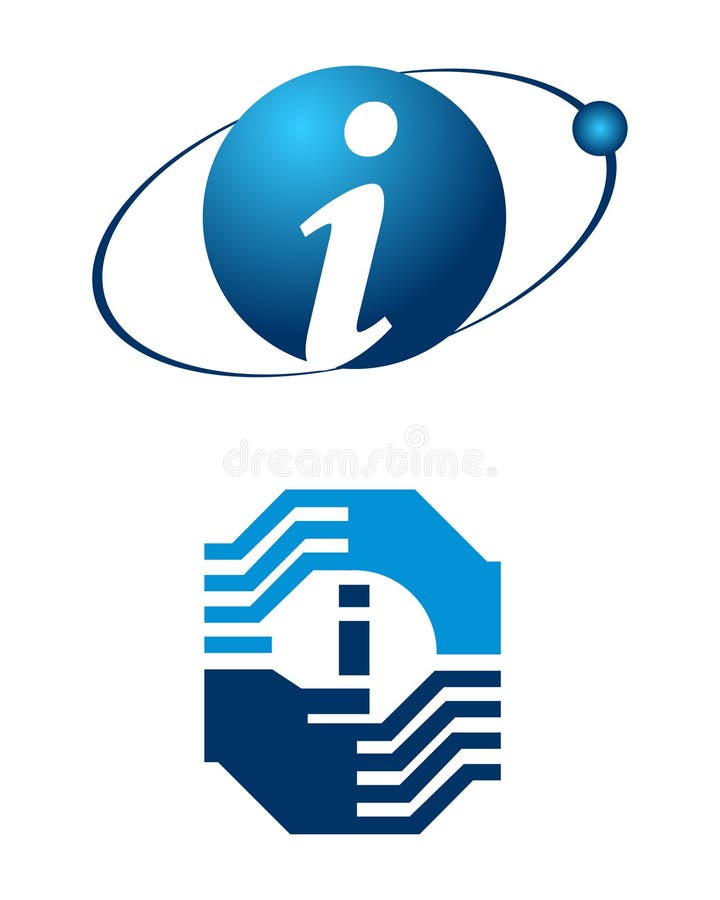 It Technology Logo Against a White Background Stock Illustration ...