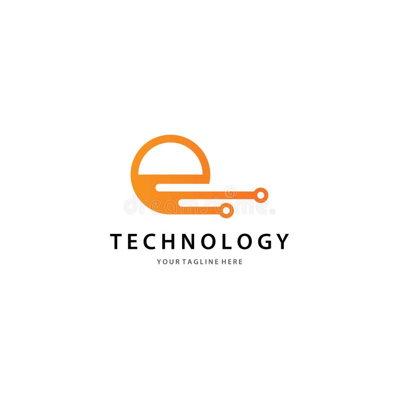 Technology logo template stock vector. Illustration of icon - 203211310