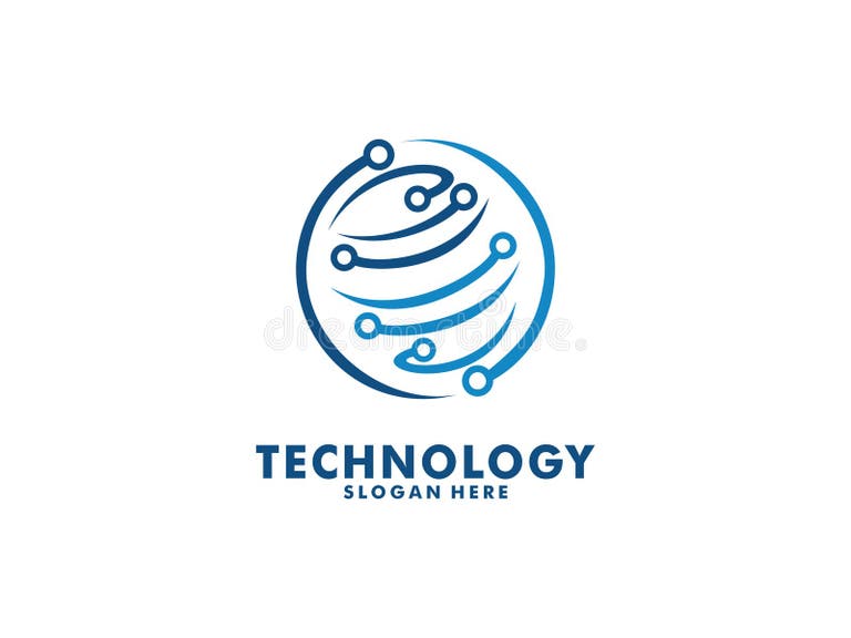 Technology Logo Vector, Abstract Tech Logo Design Template Stock Vector - Illustration of ...