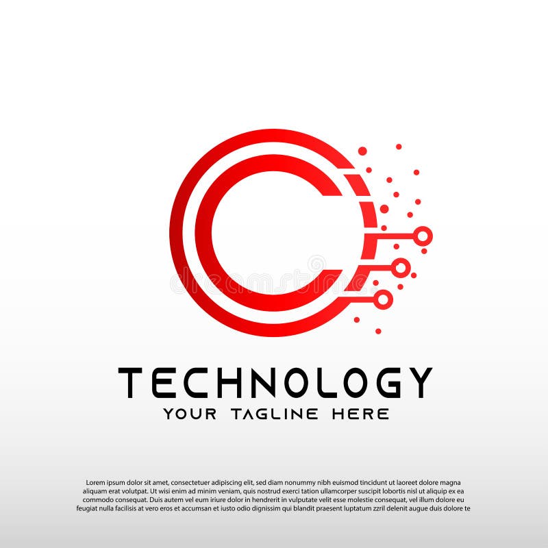 Technology Logos, Future Technology Icons, Circuits with Line Styles ...