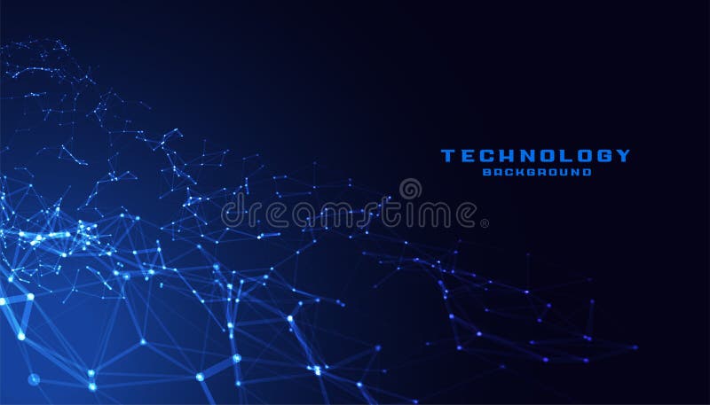 Technology Low Poly Mesh Connection Network Background Stock Vector ...