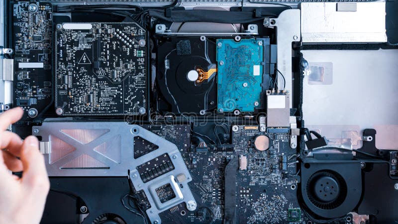 Computers with flat screen stock photo. Image of desktop - 104138