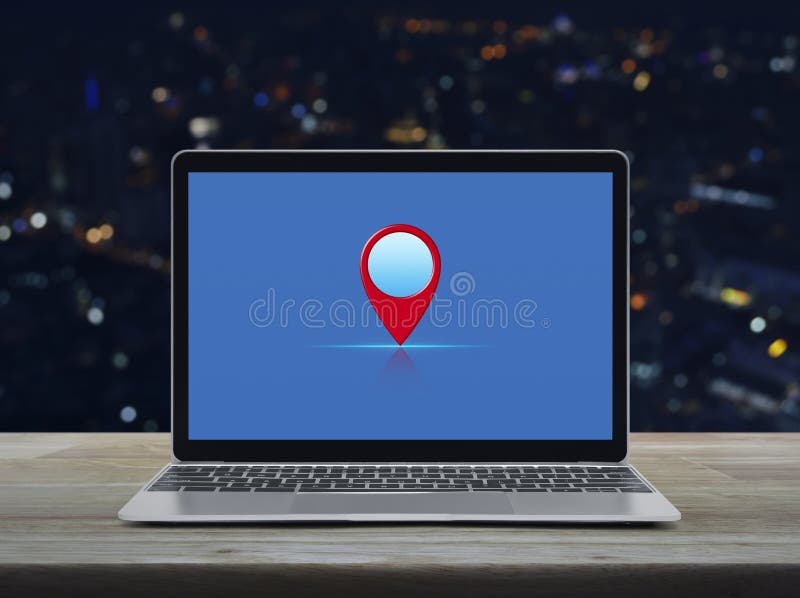 Technology Map Pointer Navigation Online Concept Stock Image - Image of ...