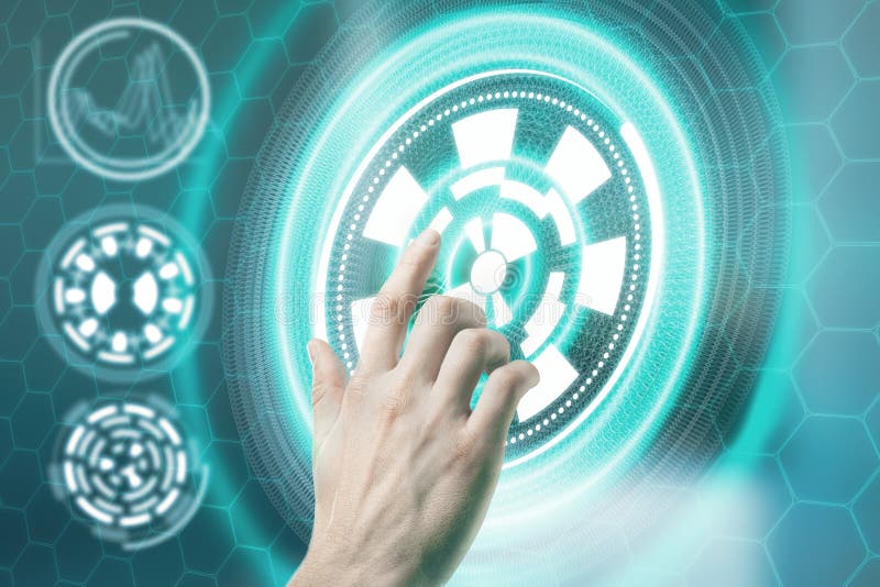 Technology, Media and Interface Concept Stock Illustration ...