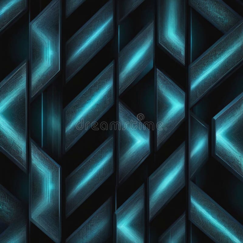 Technology or Medical Shape Patterns Ai Generated Stock Illustration ...