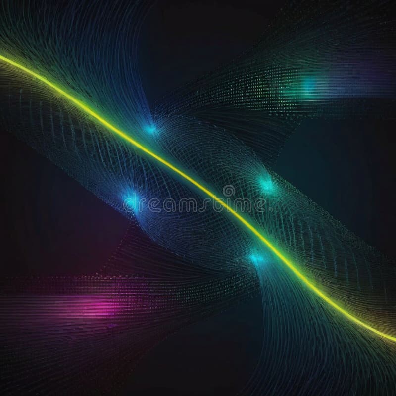 Technology or Medical Shape Patterns Ai Generated Stock Illustration ...